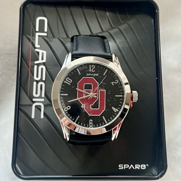 Sparo | Accessories | New Oklahoma Sooners Ou Watch Black Red Unisex ...